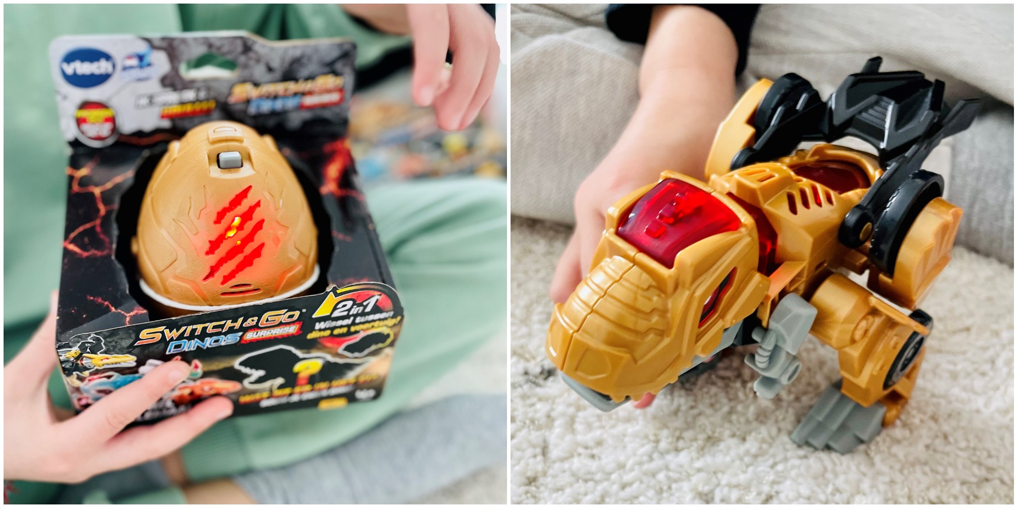 De Switch & Go Dino’s Surprise van VTech! | Mamabaas