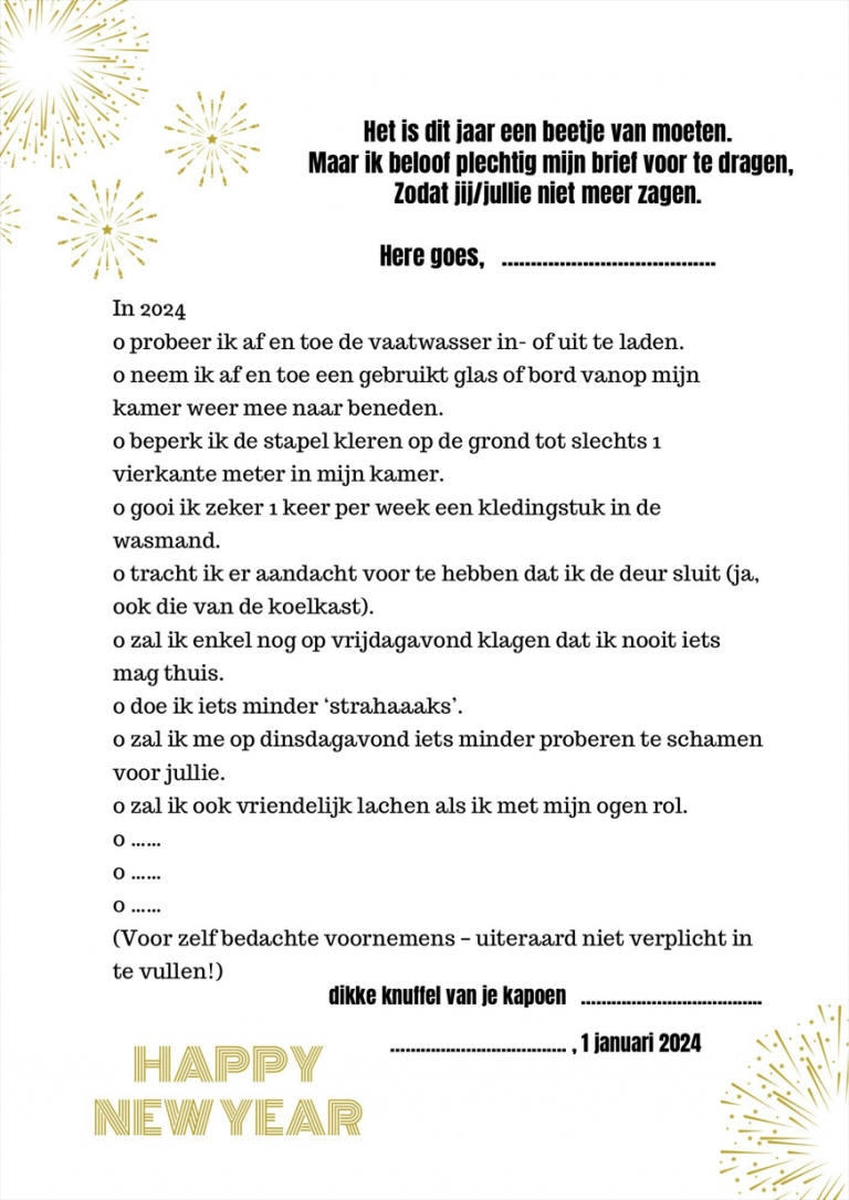 DOWNLOAD: zo maakt je tiener een nieuwjaarsbrief in 1-2-3 | Mamabaas